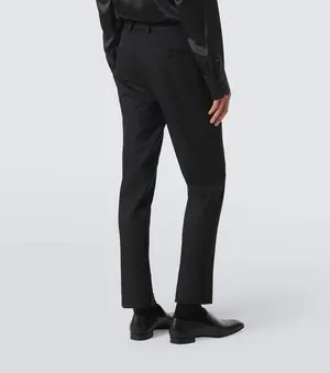 Dolce & Gabbana Wool-blend Gabardine Tuxedo Pants