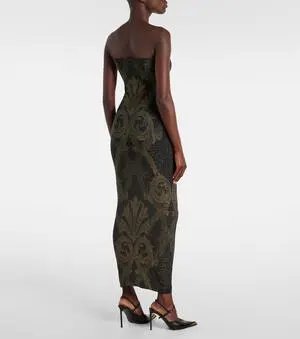Wolford X Etro Lame Jacquard Midi Dress