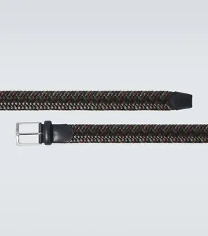 Rubinacci Woven Leather Belt - Multicoloured