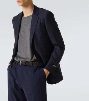Rubinacci Woven Leather Belt - Multicoloured