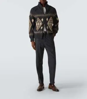 Brunello Cucinelli Virgin Wool Straight Pants