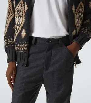 Brunello Cucinelli Virgin Wool Straight Pants