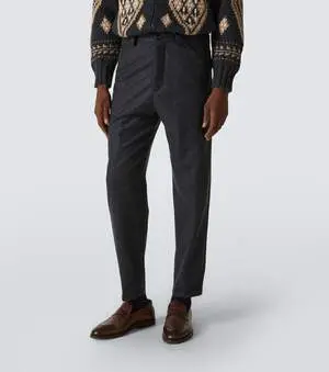 Brunello Cucinelli Virgin Wool Straight Pants