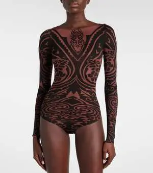 Wolford X Etro Tattoo Paisley Bodysuit