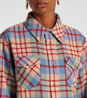 GOD'S TRUE CASHMERE Plaid Buttoned Shirt