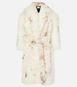 Magda Butrym Belted Shearling Coat