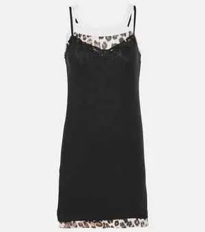 Balenciaga Layered Minidress - Black