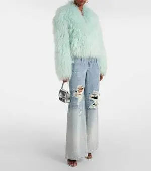 SELF-PORTRAIT Shearling Jacket