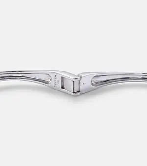 Yeprem 18kt White Gold Diamond And Sapphire Bangle