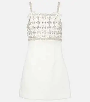 Rebecca Vallance Lia Embellished Minidress - White