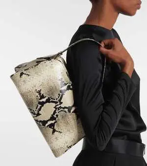 Khaite Cate Snake-effect Leather Shoulder Bag