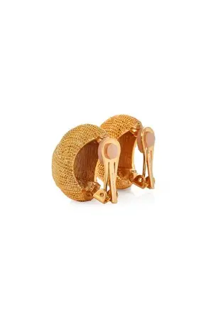 KENNETH JAY LANE Textured Clip Earrings