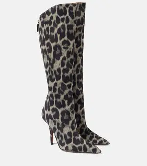 Paris Texas Jessica 105 Calf Hair Knee-high Boots - Multicoloured