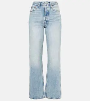 RE/DONE 90s High-rise Straight Jeans - Blue