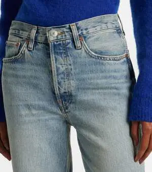 RE/DONE 90s High-rise Straight Jeans - Blue