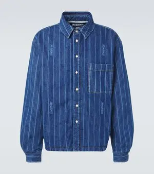 Jacquemus Boulanger Striped Denim Shirt
