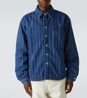 Jacquemus Boulanger Striped Denim Shirt