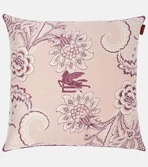 Etro Bloom Pegaso Cotton-blend Cushion - Pink