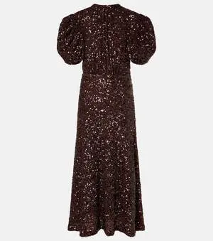 Remain Birger Christensen Sequined Midi Dress