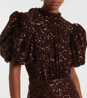 Remain Birger Christensen Sequined Midi Dress