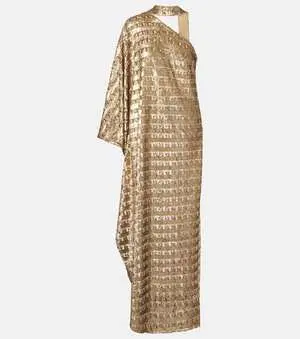 TALLER MARMO Gilded Ubud Sequined Gown