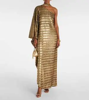 TALLER MARMO Gilded Ubud Sequined Gown