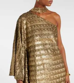 TALLER MARMO Gilded Ubud Sequined Gown