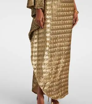 TALLER MARMO Gilded Ubud Sequined Gown
