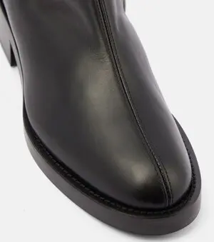 Co Leather Ankle Boots With Side Zip