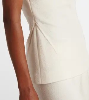 JIL SANDER Draped Top - Beige