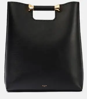 Alaïa Bobine Leather Tote - Black