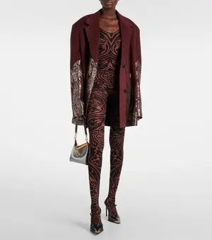 Wolford X Etro Tattoo Paisley Catsuit