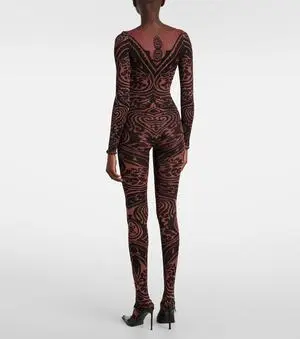 Wolford X Etro Tattoo Paisley Catsuit