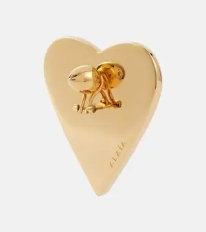 Alaïa Heart-shaped Clip-on Earrings - Silver