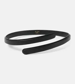 Alaïa Flex Thin Twist Belt - Black
