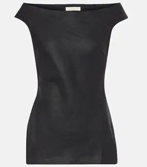 Faithfull The Brand Alma Gathered Cotton Maxi Dress