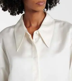 JIL SANDER Satin Shirt - White