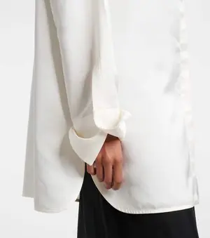 JIL SANDER Satin Shirt - White