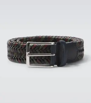 Rubinacci Woven Leather Belt - Multicoloured