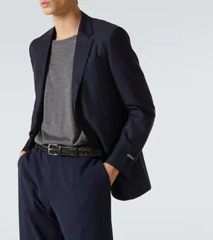 Rubinacci Woven Leather Belt - Multicoloured