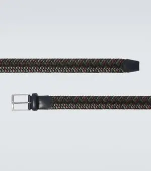 Rubinacci Woven Leather Belt - Multicoloured