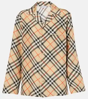 Burberry Knitted Silk Top - Beige