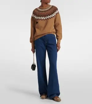 Gucci Horsebit Gg Canvas Ballet Flats - Neutrals