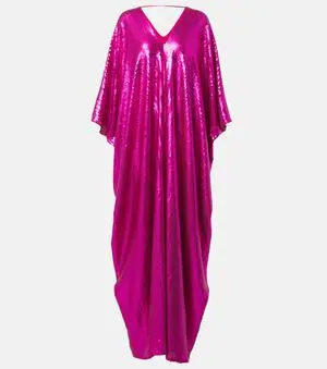 TALLER MARMO Gala Disco Sequined Kaftan - Pink