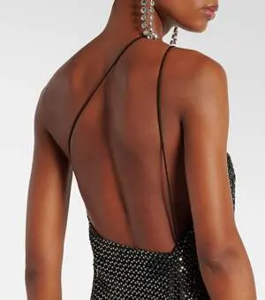 THE SEI Sequined One-shoulder Gown