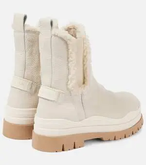 Bogner Arosa 8 Shearling-lined Leather Chelsea Boots - White
