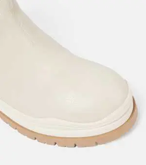 Bogner Arosa 8 Shearling-lined Leather Chelsea Boots - White