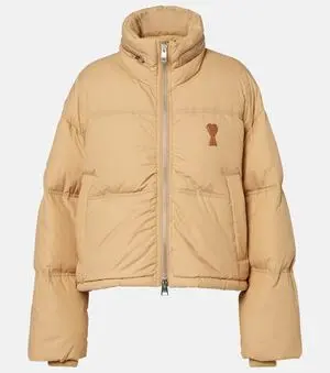 AMI Paris De Cœur Technical Canvas Down Jacket