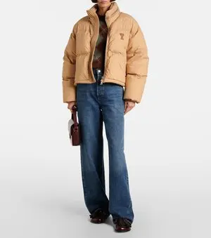 AMI Paris De Cœur Technical Canvas Down Jacket
