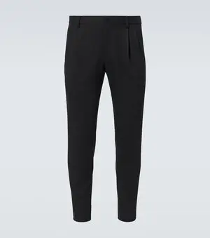 Dolce & Gabbana Wool-blend Gabardine Tuxedo Pants - Black